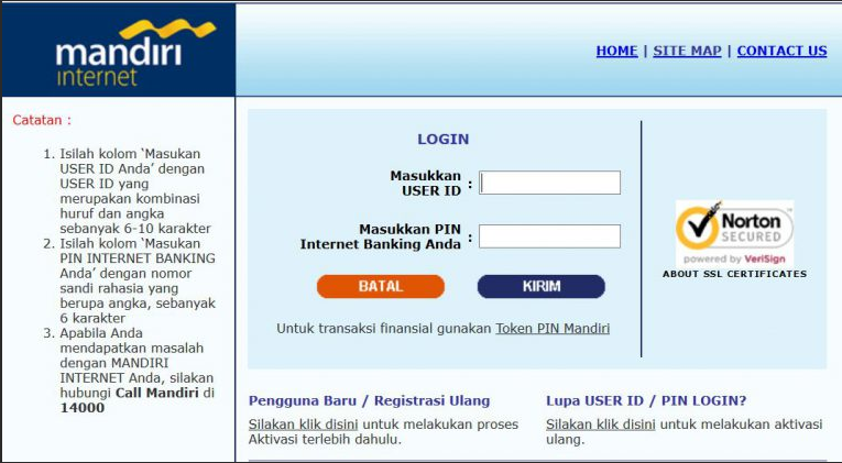 Registrasi dan Login ke Mandiri Internet Bisnis | Otobiez